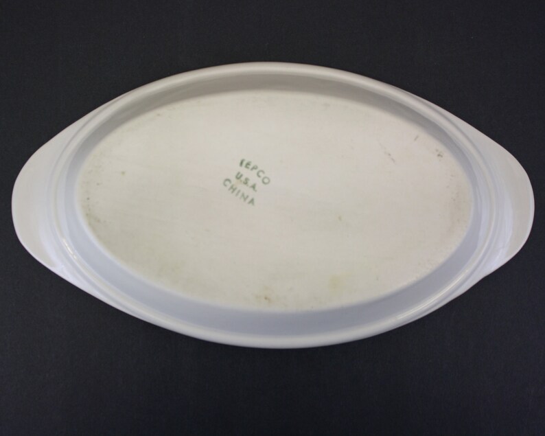 Vintage Tepco French Casserole With Grey Flourish Designs (E8195) - Etsy