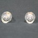 Vintage Etched Crystal Salt & Pepper Shakers With Plastic Caps V584 - Etsy
