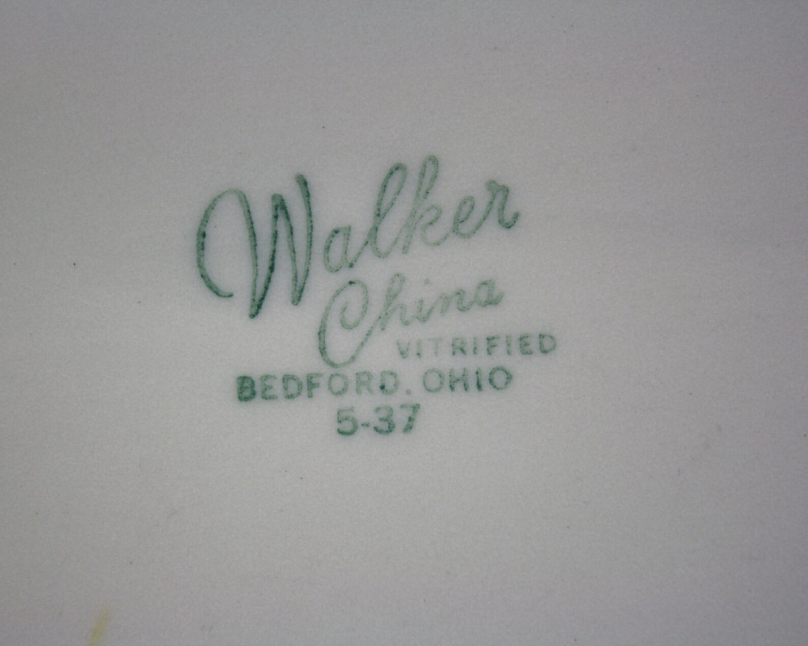 Vintage Walker China Small White Platter With Blue and - Etsy
