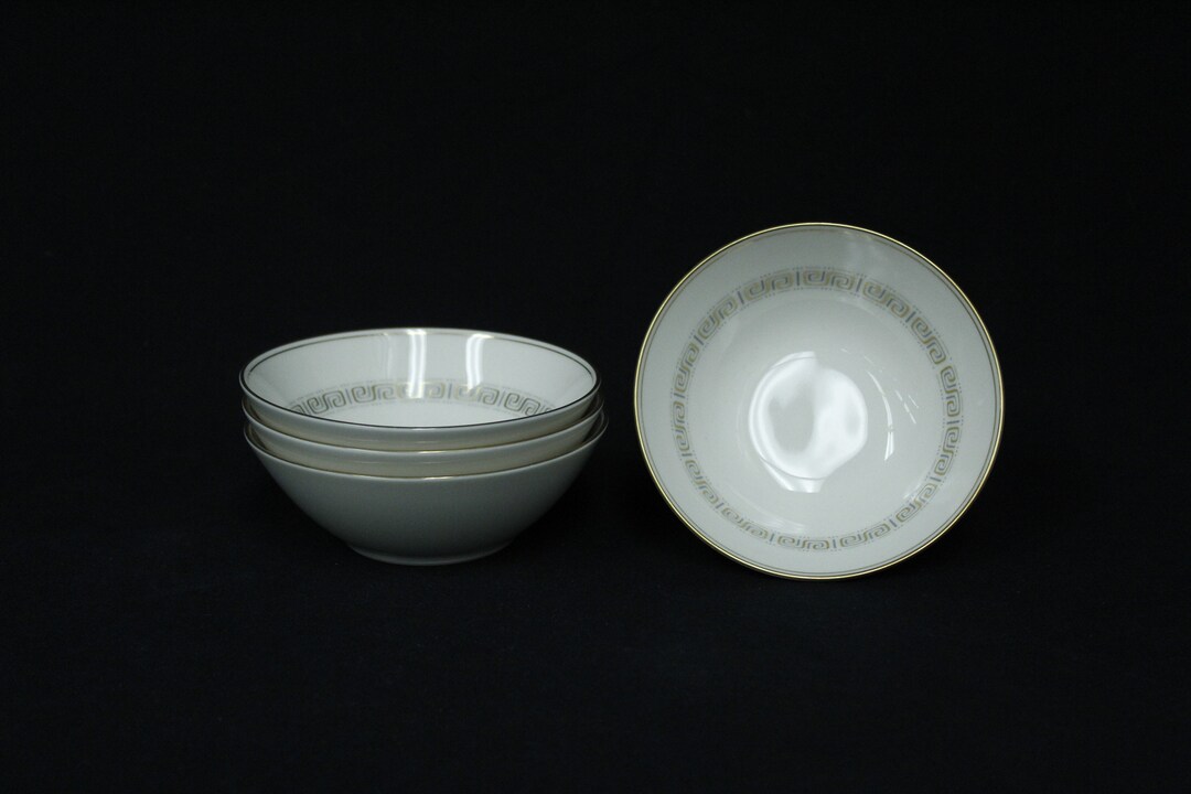 Vintage Noritake Glorianna Dipping Bowls With S Swirl and Gold Edge Set ...