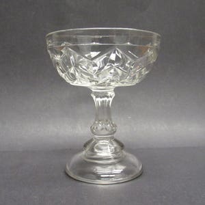 Vintage Clear Molded Glass Compote Dish (E4671) - Etsy