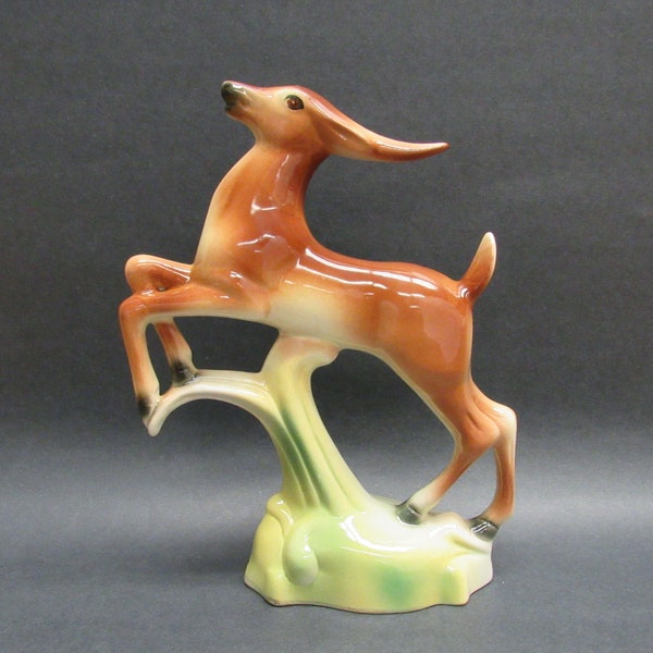Leaping Deer Figurine - Etsy