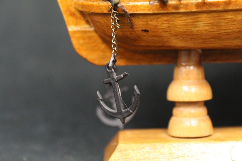 Vintage Wooden HMS Bounty Model Ship W/sails & Rigging V3181 | Etsy