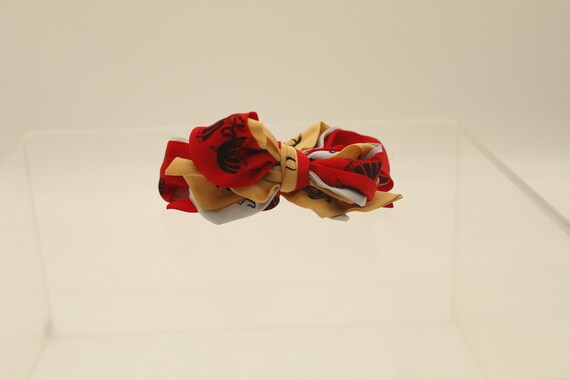 Vintage Parasol Tri Tie Japan 100% Silk Bowtie (V1004… - Gem