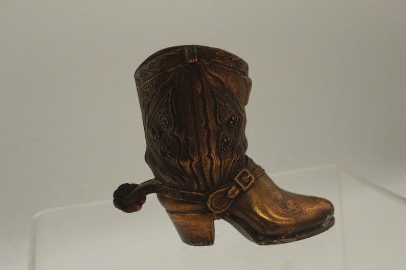 Vintage Copper Champion Cowboy Boot Vase (V10501) - Etsy