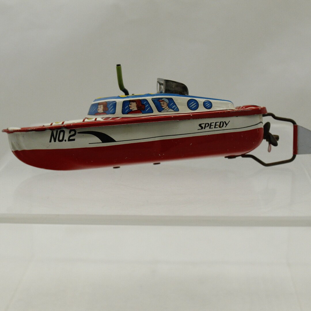 Vintage Litho Speedy Tin Boat Works With Tiny Side Dent (V8273) - Etsy