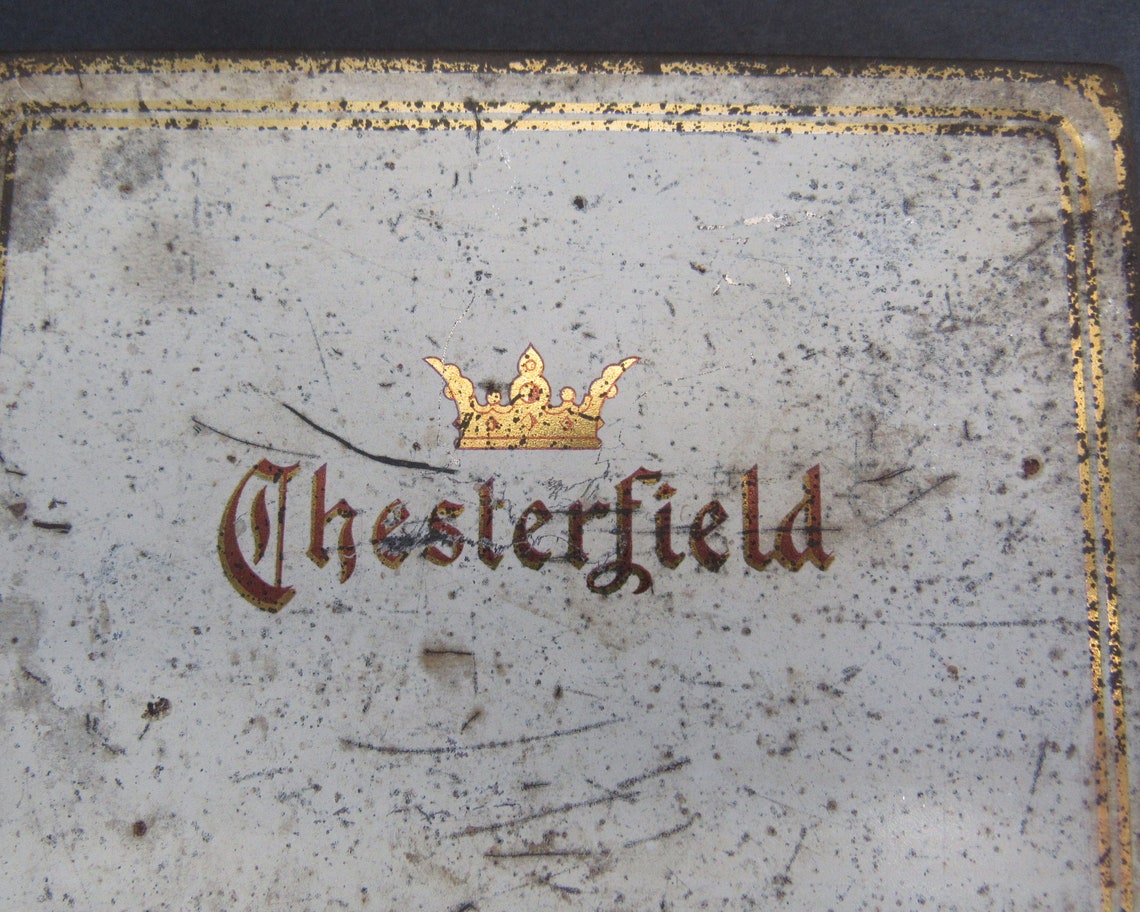 Vintage Metal Chesterfield Cigarette Box E11470 - Etsy