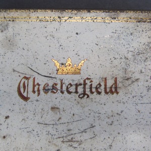 Vintage Metal Chesterfield Cigarette Box (E11470) - Etsy