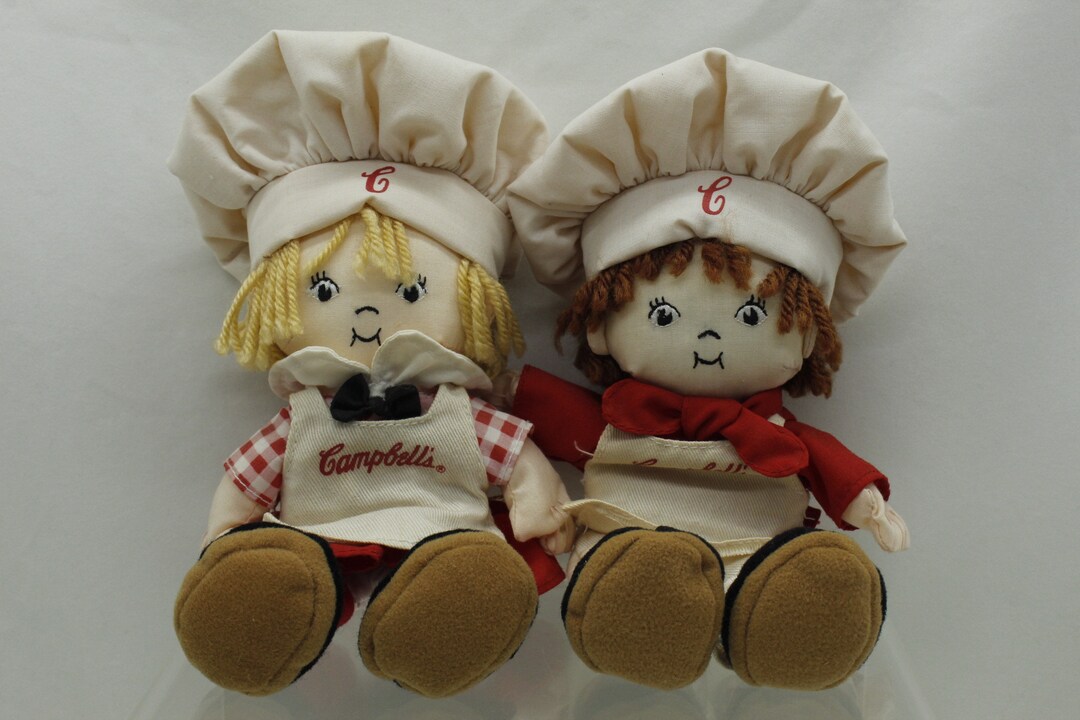 Vintage Campbell's Soup Dolls Plush 1999 Set of Two (V8049) - Etsy