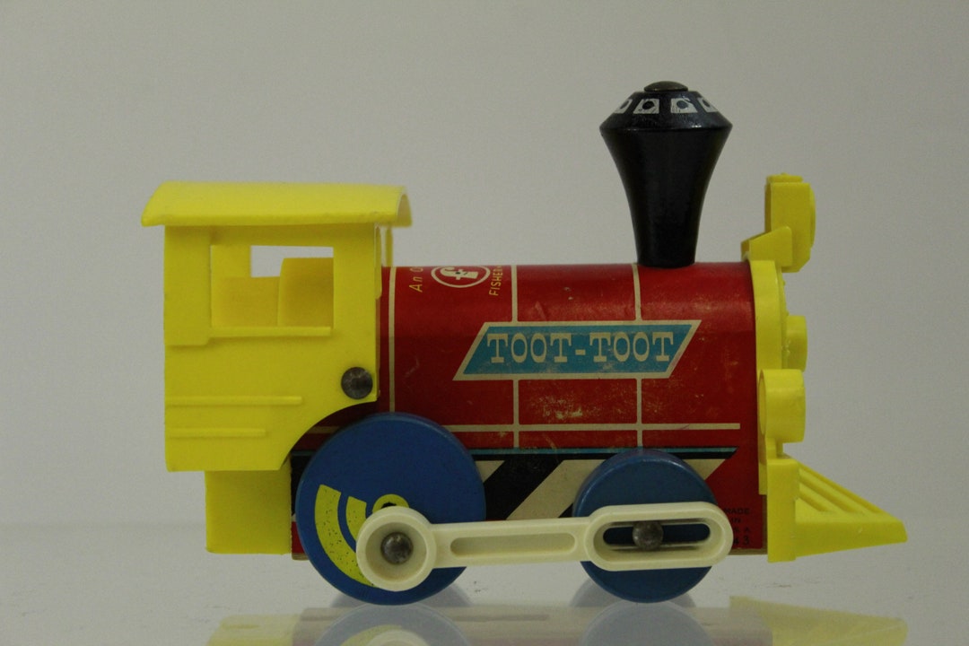 Vintage Toot Toot Train Fisher Price 1964 USA Plastic Toy (V6936) - Etsy