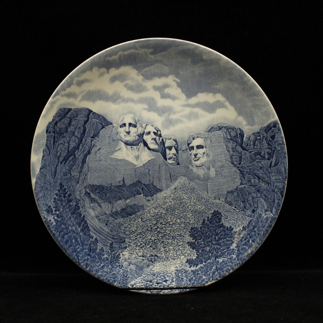 Vintage Mount Rushmore Johnson Bros England National Memorial Plate ...