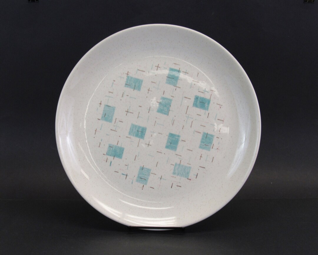 Vintage Heavenly Days Blue Vernonware Large Round Serving Platter ...