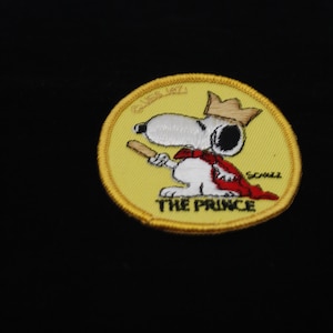 Vintage Peanuts Snoopy Yellow Prince 70's Sew on Patch (S419) - Etsy