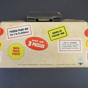 Vintage Tuco Children's Puzzle Play Kit, Set of 3 (E9499) - Etsy