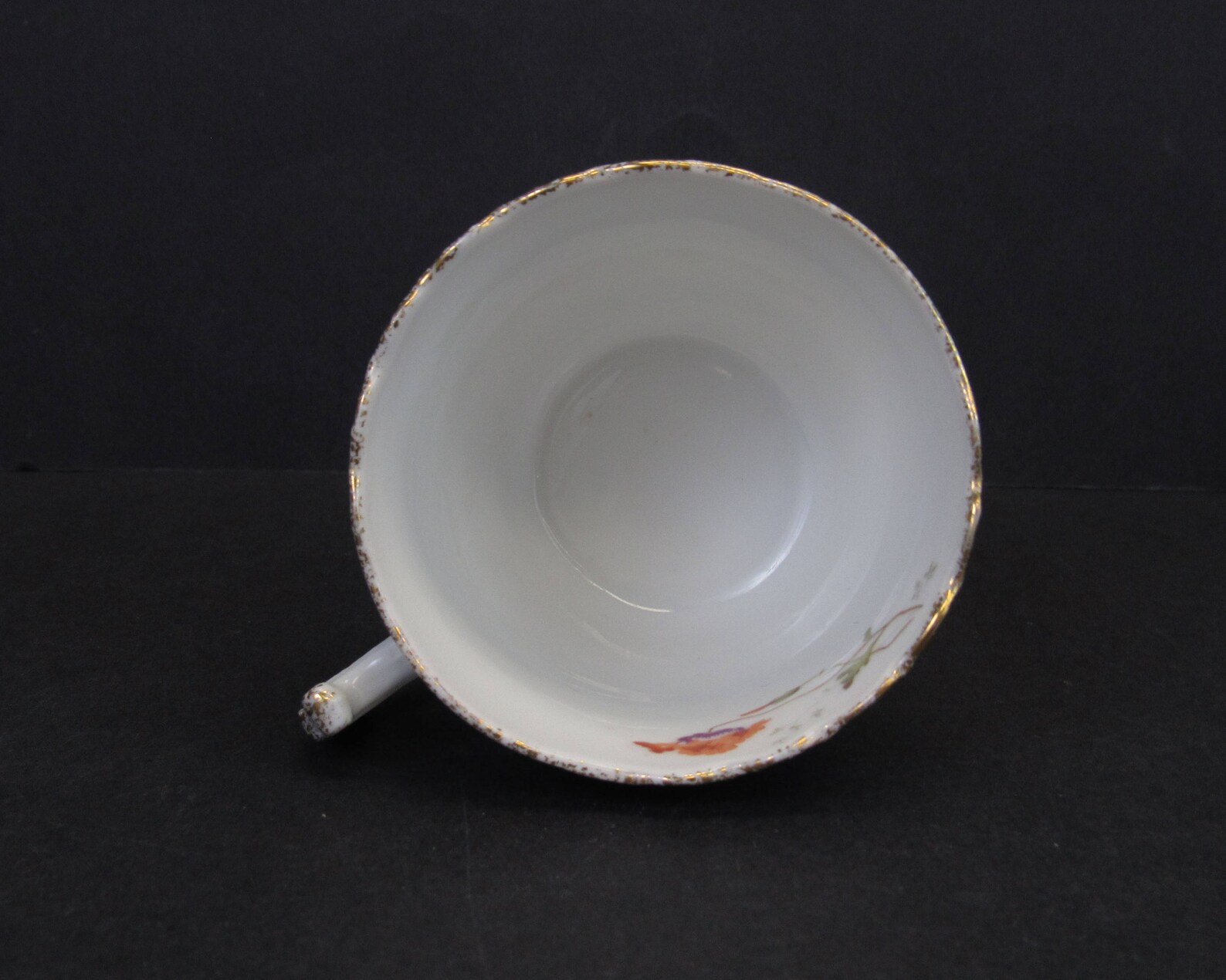 Vintage German Bone China Cup & Saucer With Orange Floral - Etsy