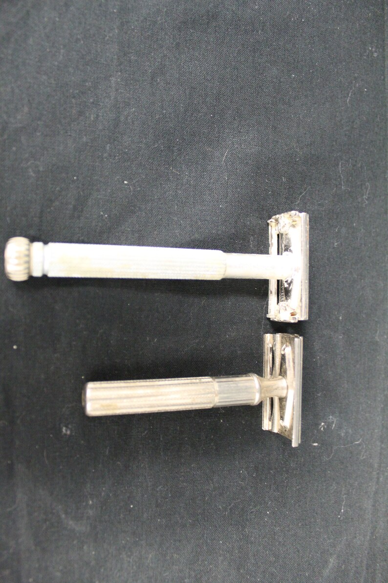 Vintage Gillette Safety Razors with Extra Blade Packets Set | Etsy