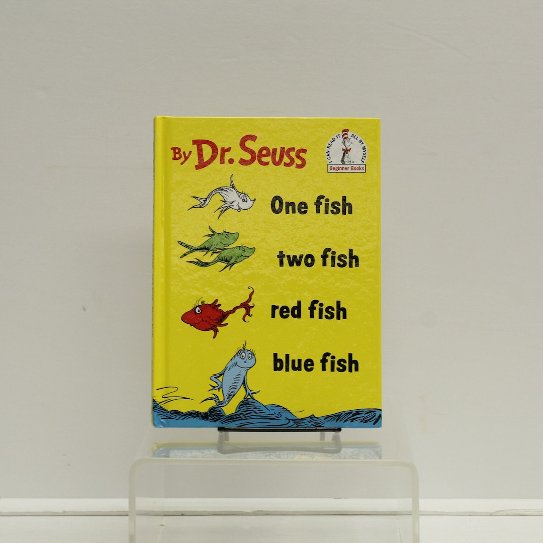 Vintage Dr Seuss 1988 'one Fish Two Fish' Book V8464 - Etsy