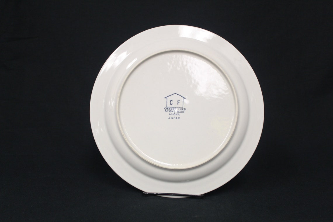 Vintage Chadd's Ford Set of Two Stoneware Dinner Plate - Etsy