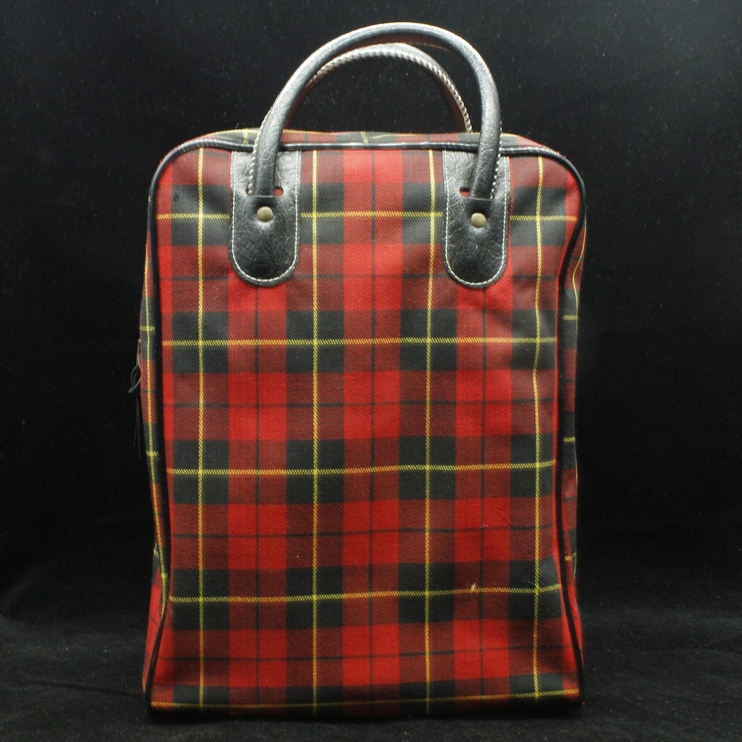 Vintage Thermos Plaid Alla Aladdin's Bag & Red Food Holder (V7999) - Etsy