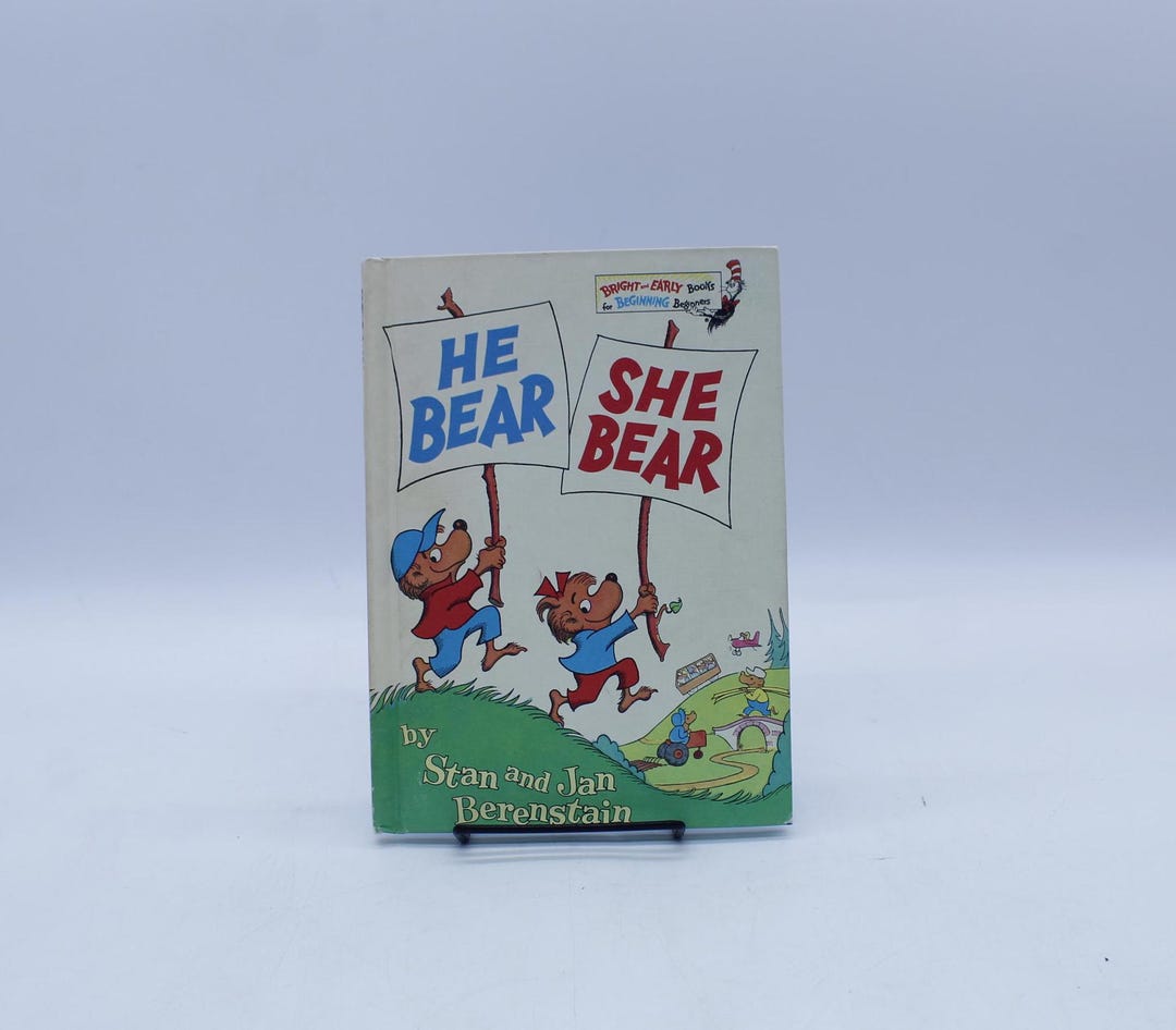 Vintage He Bear She Bear, by Stan and Jan Berenstain, 1974 Book Club ...