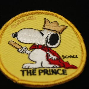 Vintage Peanuts Snoopy Yellow Prince 70's Sew on Patch (S419) - Etsy