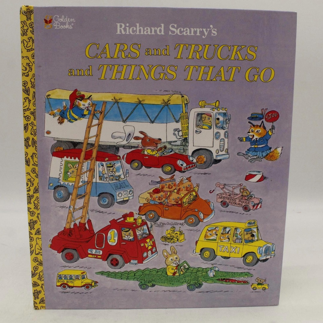 Vintage Richard Scarry Cars and Trucks and Things That Go 1974 ...