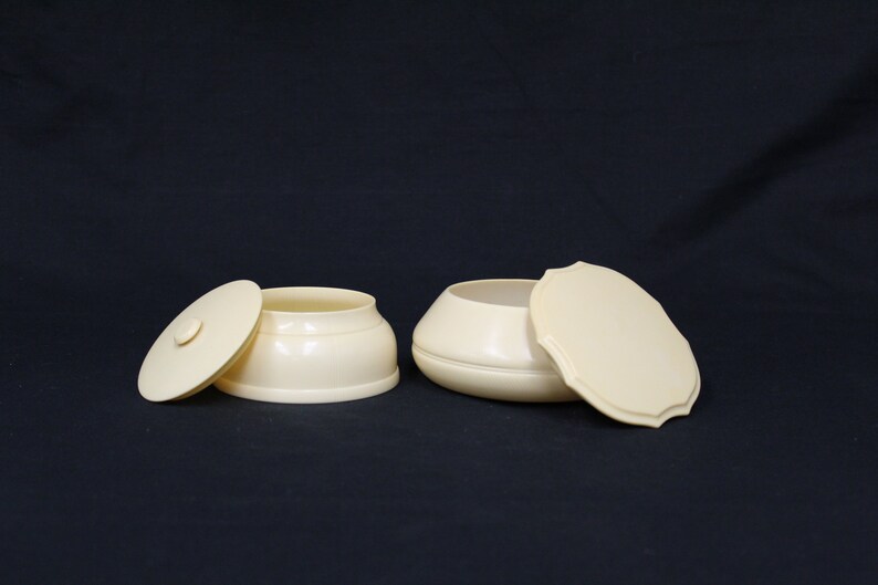 Vintage Dubarry Pyralin French Ivory Dresser Set of Two Lidded - Etsy