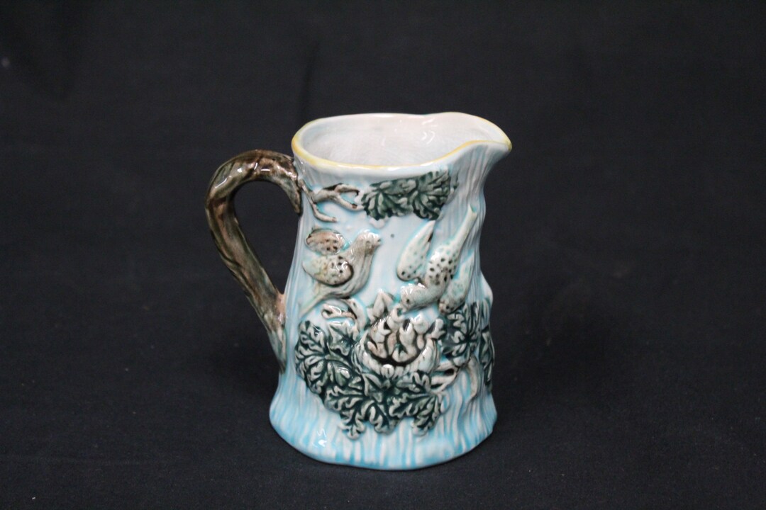 Vintage Small Ceramic Pitcher With Birds and Tree Design (V3003) - Etsy