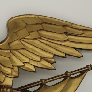 Vintage Sexton Eagle Gold Toned Wall Plaque (V9596) - Etsy