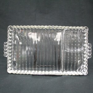 Vintage Hazel Atlas Glass Candlewick 'snack & Smoke' Luncheon Set ...