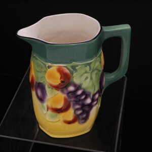 Vintage Bern B. Boch 1930’s Pitcher Hand Painted Czechoslovakian (S1864 ...