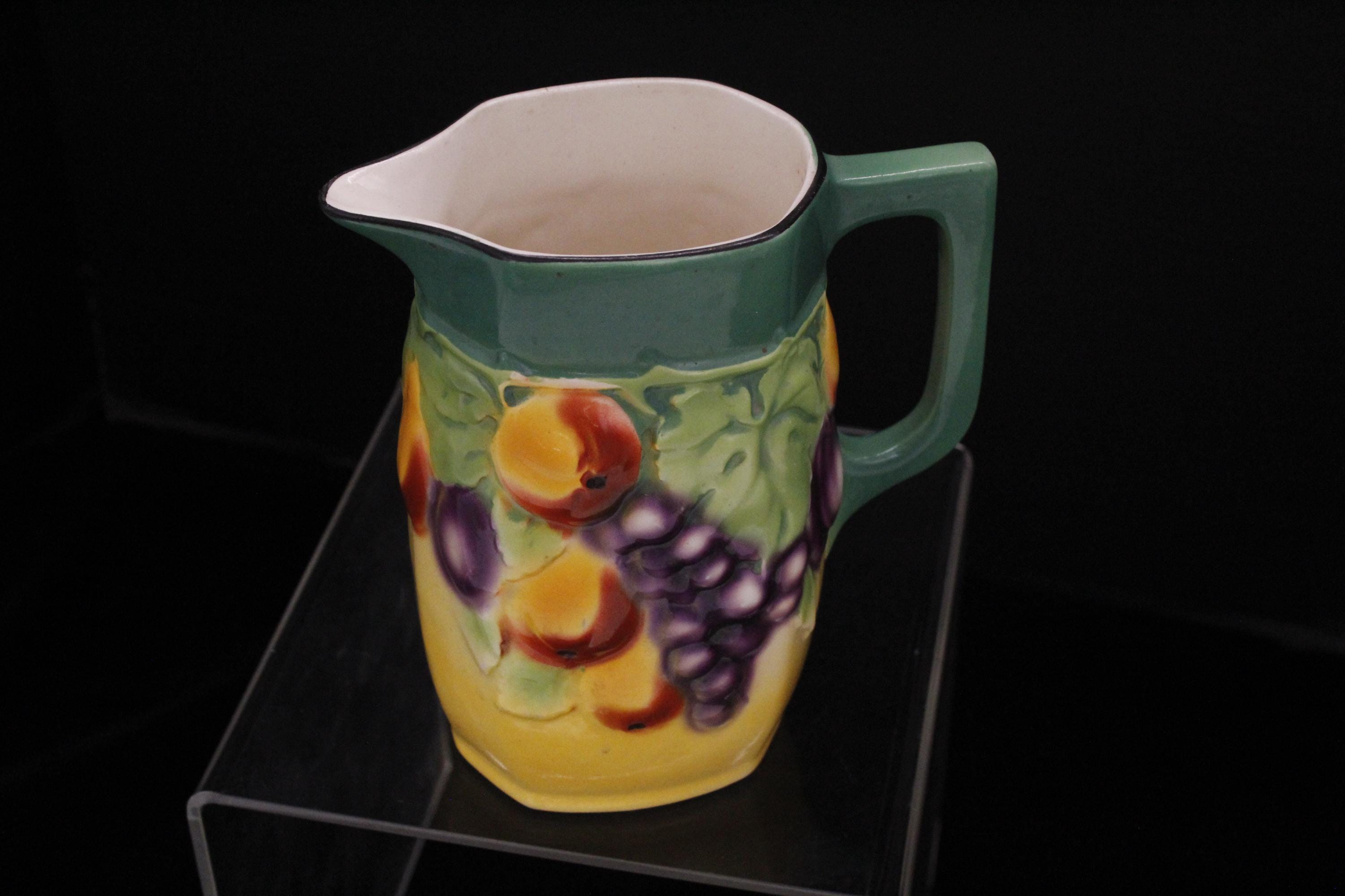 Vintage Bern B. Boch 1930’s Pitcher Hand Painted Czechoslovakian (S1864 ...