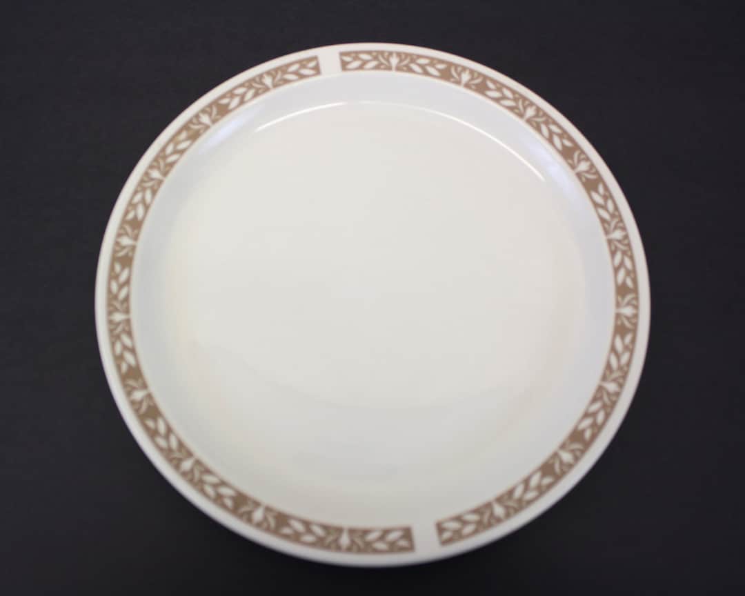 Vintage 1965 Large Homer Laughlin Restaurantware Plate With Brown Swirl ...