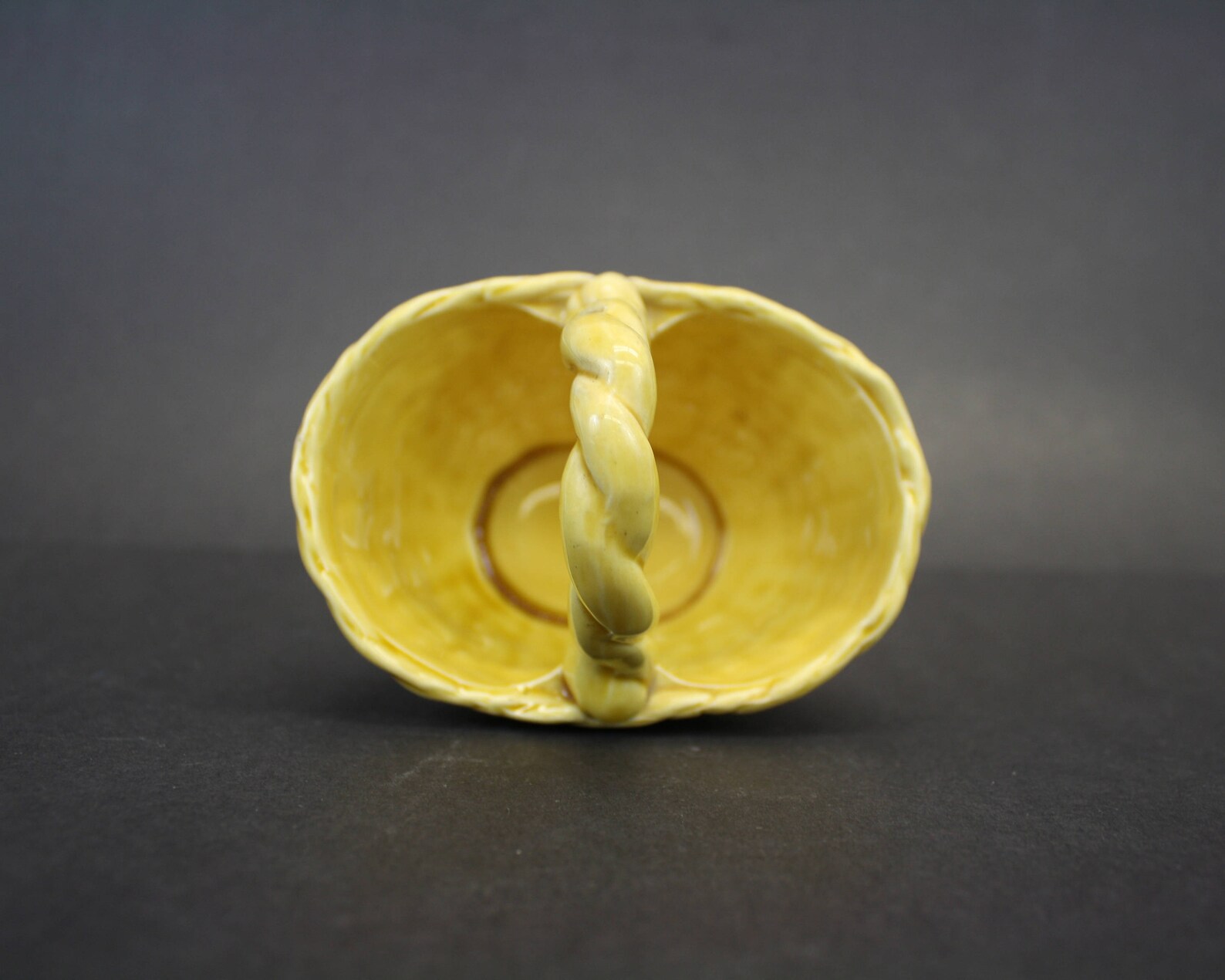 Vintage Lefton Yellow Basket Weave Ceramic Basket E9203 - Etsy