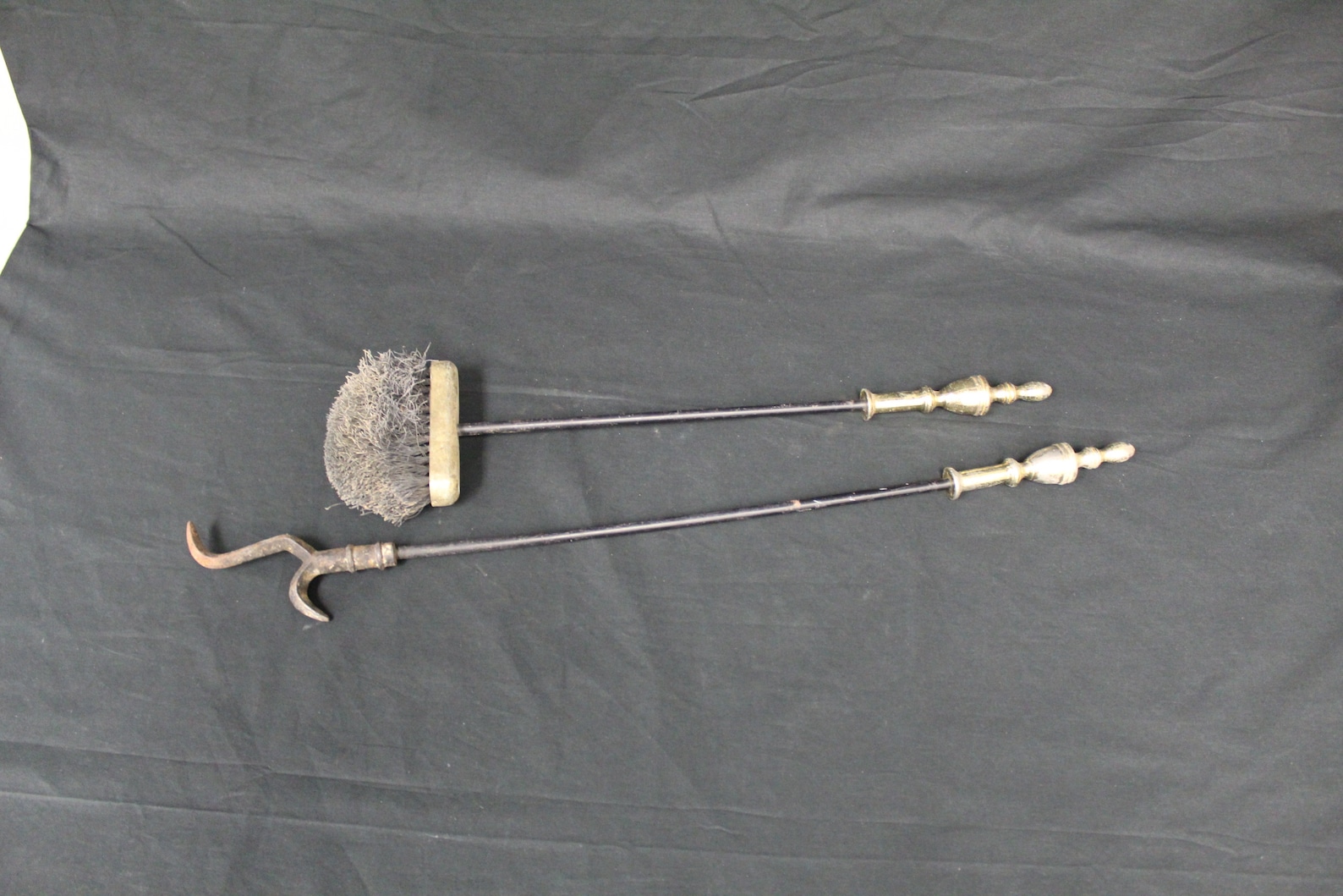 Vintage Rustic 5 Piece Fireplace Tool Set With Cast Iron Base | Etsy