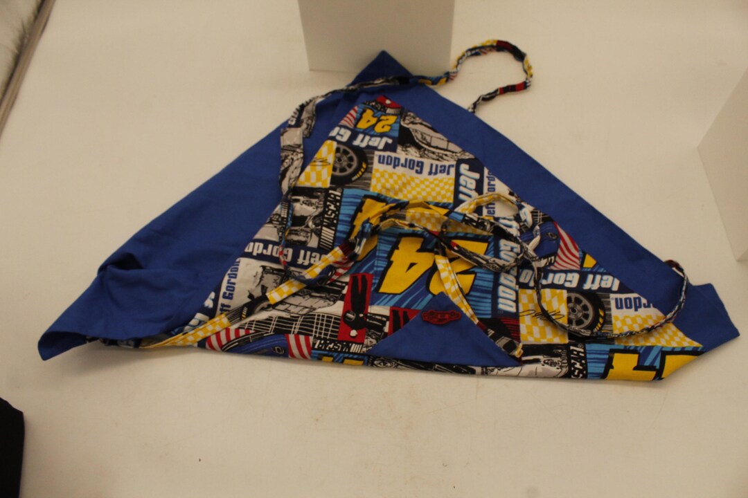 Vintage Jeff Gordon Nascar Diamond Apron With Novelty Flags and Buttons ...