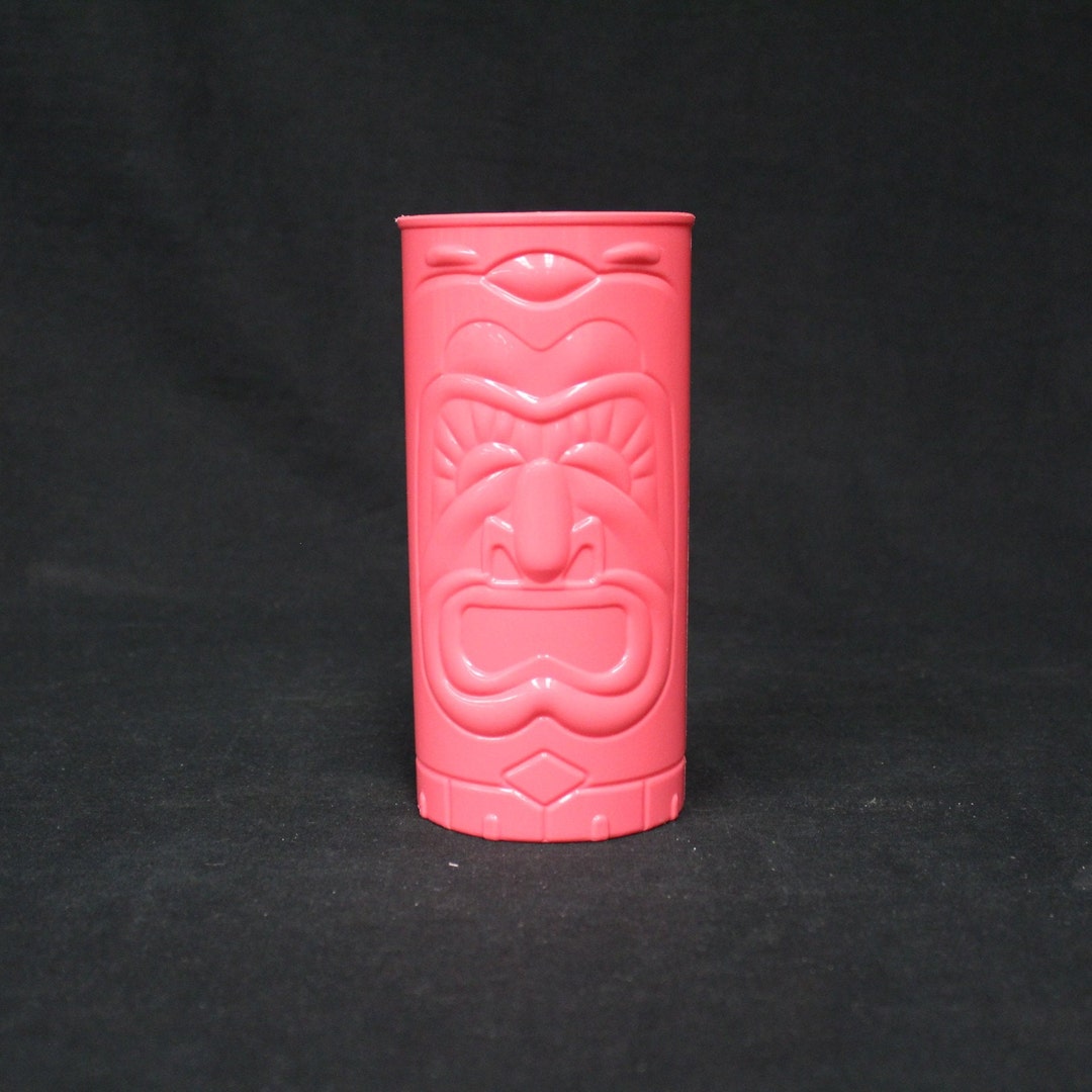 Vintage Large Pink Plastic Tiki Cup V4796 - Etsy