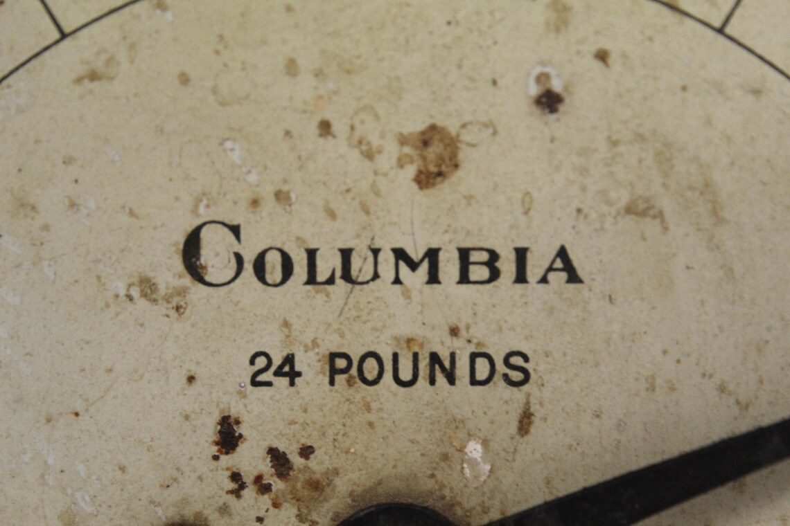 Vintage Antique Columbia Scale 24 Lb Family Scale USA (S1491) - Etsy