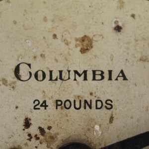 Vintage Antique Columbia Scale 24 Lb Family Scale USA (S1491) - Etsy