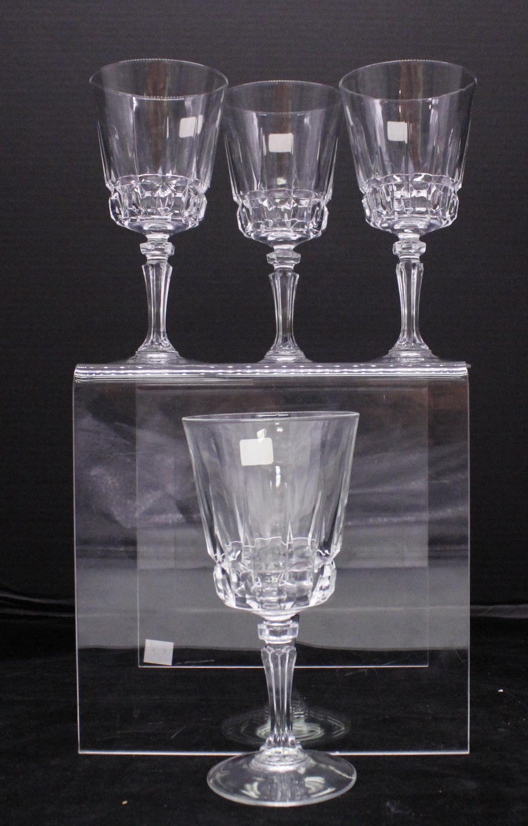 Vintage Laby Victoria French Crystal Stemware Set of 4 (S2026) - Etsy