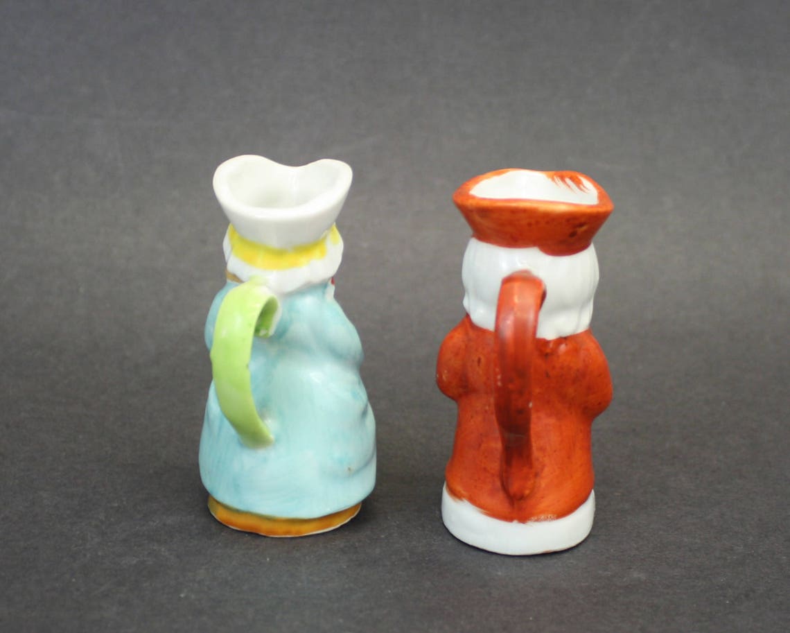 Vintage Miniature Victorian Couple Figural Pitchers Set of Two (E9322 ...