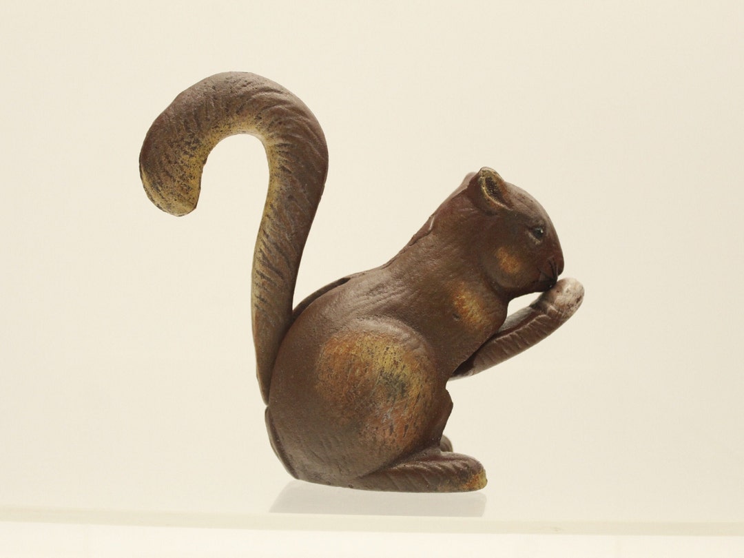 Vintage Squirrel Brown Cast Iron Nut Cracker (V10098) - Etsy