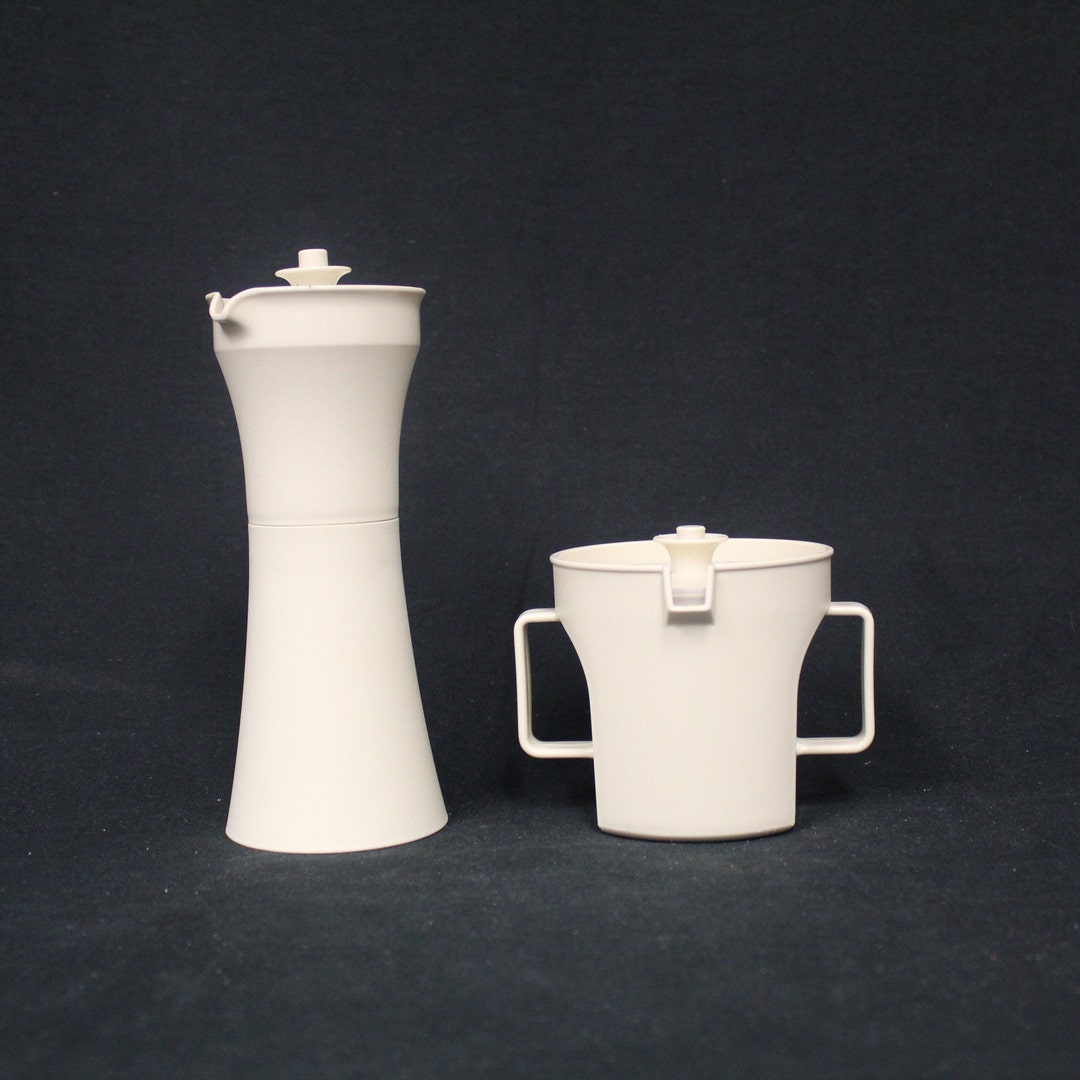 Vintage Set of Two Tan Tupperware With Button Lids (4 Pc) V5145 - Etsy