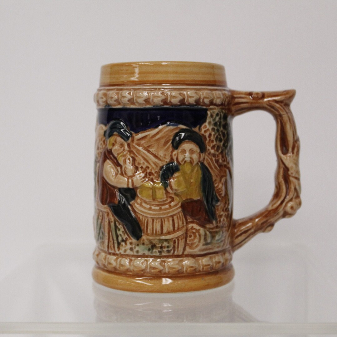Vintage Beer Stein German Design Japan Ceramic Decorative (V6817) - Etsy
