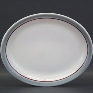 Vintage Walker China Small White Platter With Blue and - Etsy