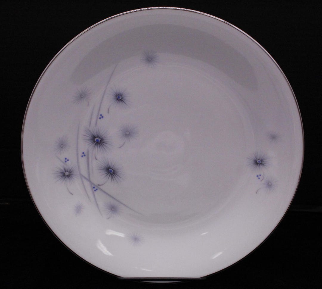 Vintage Atomic Star Flower Blue Gray Japan 1950's Dinner Plate (S1961 ...