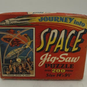 Vintage Journey Into Space Rare 1950's Jigsaw Puzzle (S1723) - Etsy