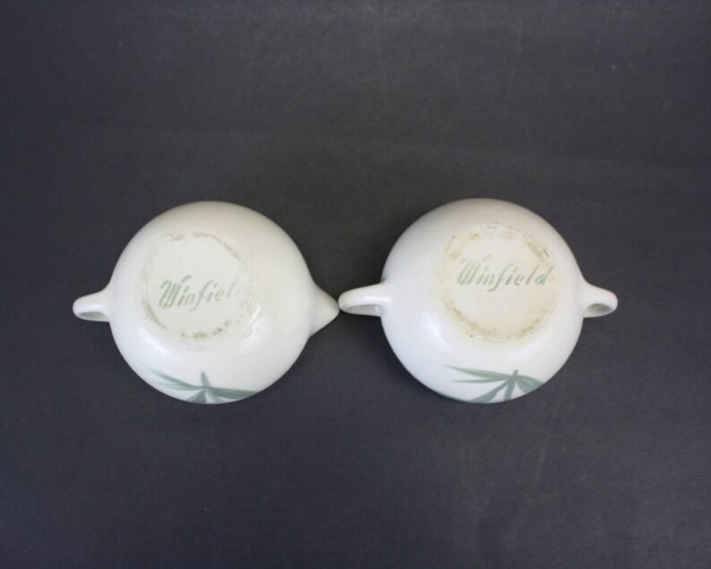 Vintage Winfield Pottery 1940s 'bamboo' Cream and - Etsy