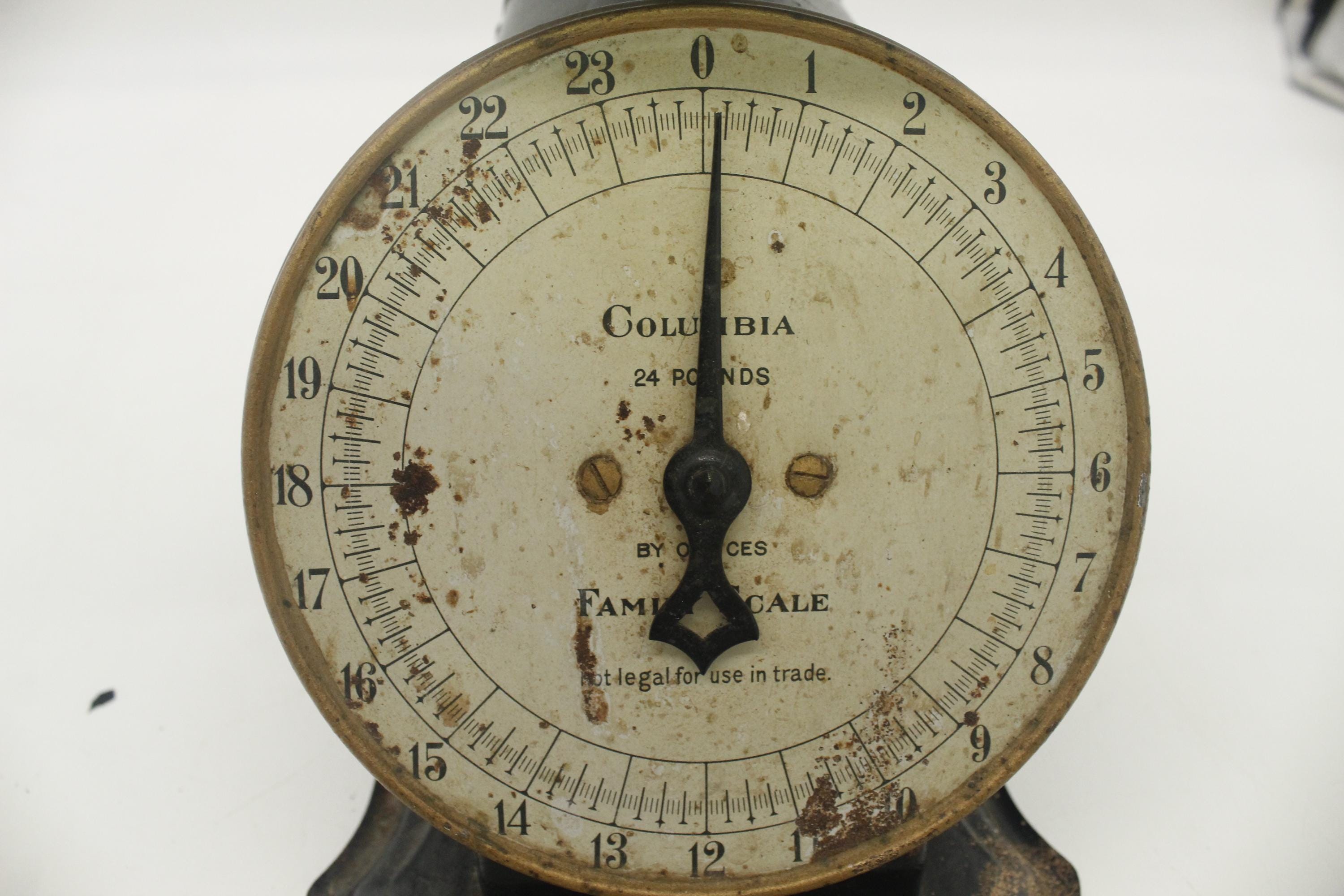 Vintage Antique Columbia Scale 24 Lb Family Scale USA (S1491) - Etsy