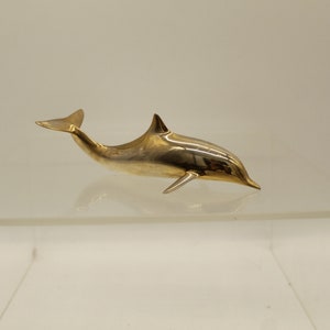 Vintage Brass Dolphin 7" Figurine (S237) - Etsy